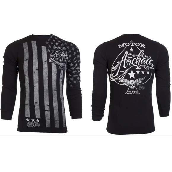 Affliction | Shirts | Archaic By Affliction Mens Long Sleeve Tshirt ...